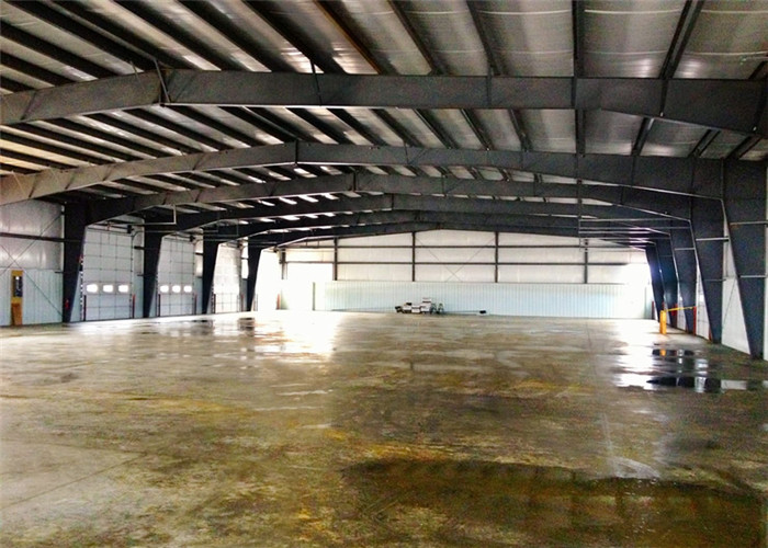 Vorfabriziertgrad des stahlkonstruktions-Lager-Q235b Q345b mit Schiebetür